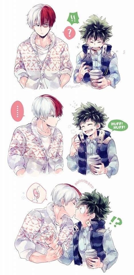 Boku No Hero Academia Todoroki Shouto Midoriya Izuku Tododeku Mha Anime Hero Boku No
