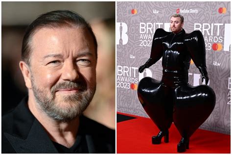 Ricky Gervais Divides Opinion After Taking A Pop At Sam Smiths Brit Awards Outfit