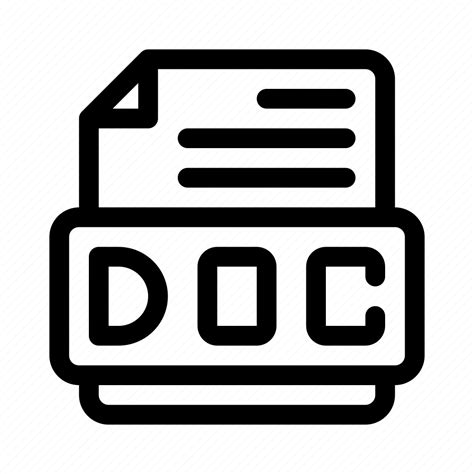 Doc File Format Files And Folders Extension Icon Download On Iconfinder