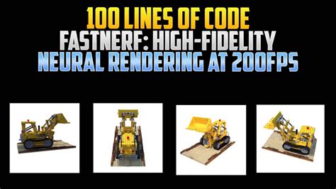 Neural Radiance Fields At High Fps Fastnerf In 100 Lines Of Pytorch Code Youtube