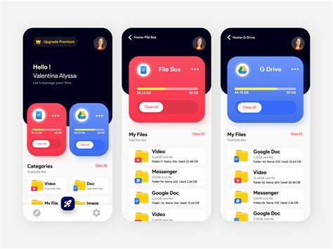 Cloud Storage App Ux Ui Design By Saidur Rahman On Dribbble