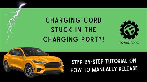 Charging Port Stuck On Your Ford Mach E Step By Step Tutorial On How To Manually Release Cord