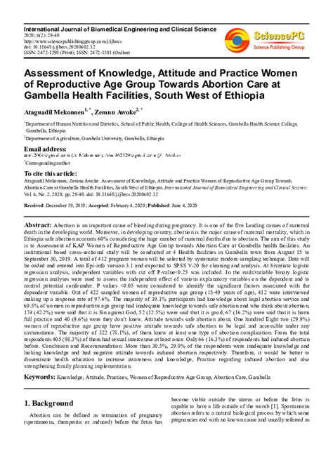 Pdf Assessment Of Knowledge Attitude And Practice Women Of