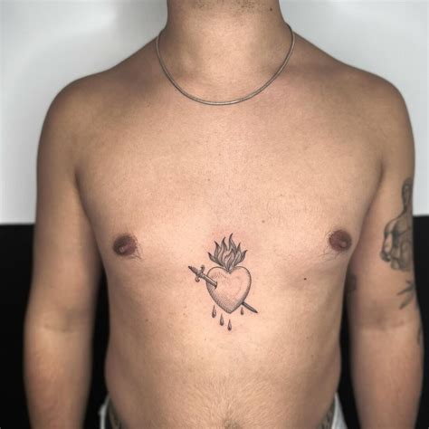 65 Sacred Heart Tattoo Designs With Meanings
