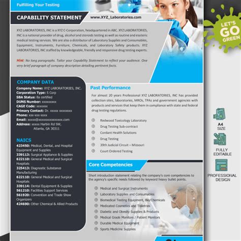 Electrical Capability Statement Template Capability Statement Lab