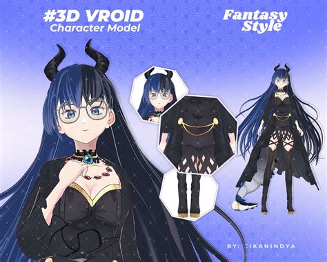 Virtual Persona 3d Vroid Star Fantasy Dragon For Streaming 3d Vroid