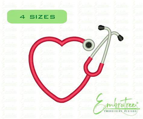 Buy Medical Embroidery Designs Nurse Embroidery Nurse Stethoscope