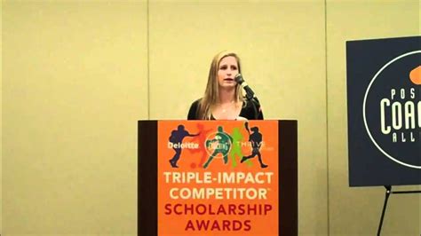 Kelly Haglund Wins Triple Impact Competitor Scholarship Award Youtube