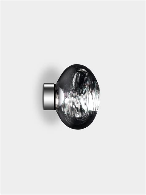 Melt Mini Surface Light Polished Silver Polycarbonate Tom Dixon