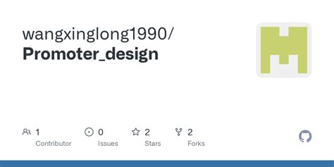 Github Wangxinglong1990promoterdesign