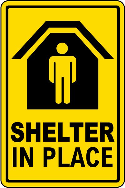 Shelter In Place Sign Save 10 Instantly