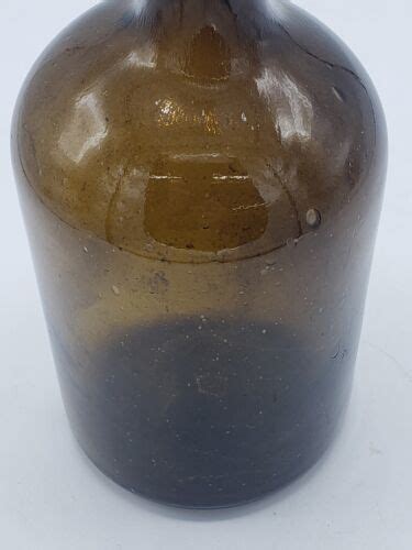 9 75 Antique Free Blown Demijohn Bottle Stoddard Glass Great Size
