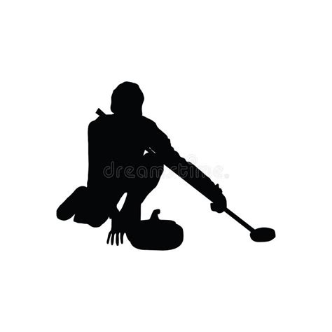 Curling Silhouette Stock Vector Illustration Of Games 130794301