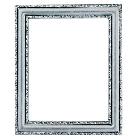 Dorset Rectangle Picture Frame Silver Leaf Black Victorian Frames