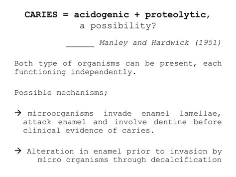 Pathogenesis Of Dental Caries Ppsx
