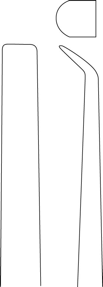 Rib Elevator 17 Angled 45 Degree 9mm Tip Phenolic Handle Gsource