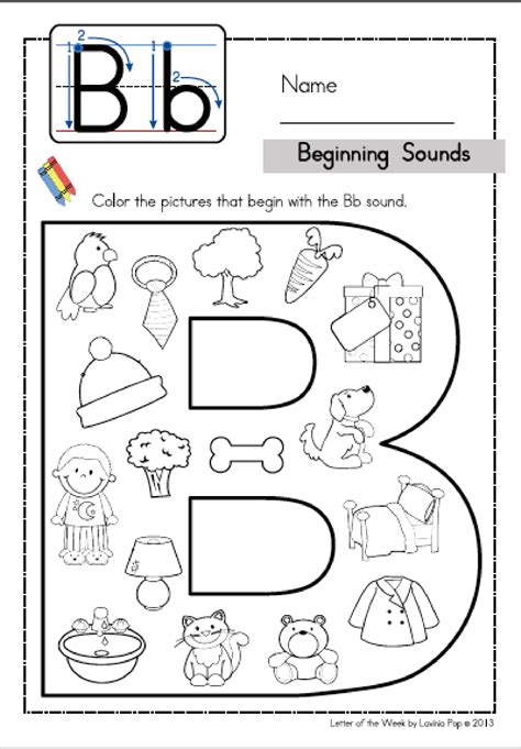 Letter B Printable Worksheets