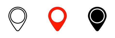 Map Pin Icon Set With Different Styles Vector Vector Art At Vecteezy