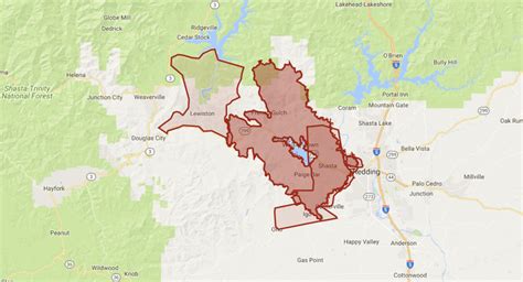 Where Is Redding California On Map