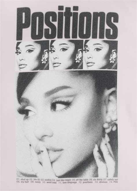 Album Ariana Grande Positions Ariana Grande Positions Album Print