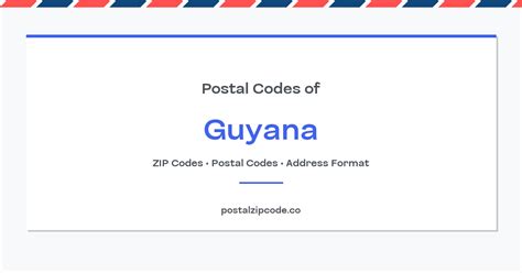 Guyana Postal Codes Complete Zip Code List