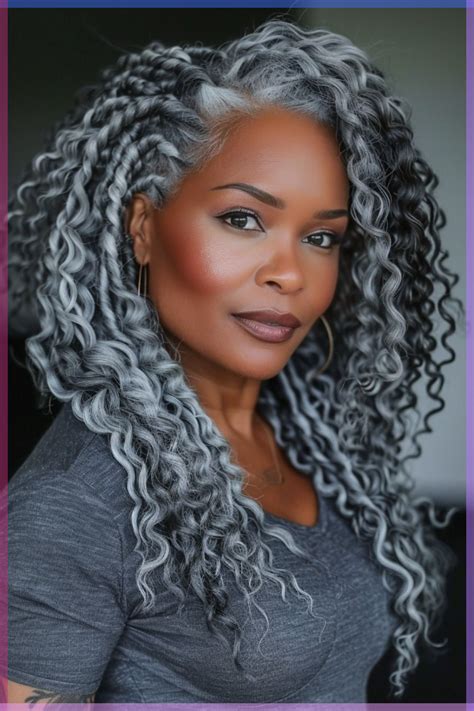 Cutest Braid For The Summer Gray Human Hair Grey Braids For Black