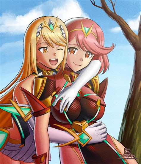 Pyra and Mythra | Xenoblade Chronicles 2 | Know Your Meme