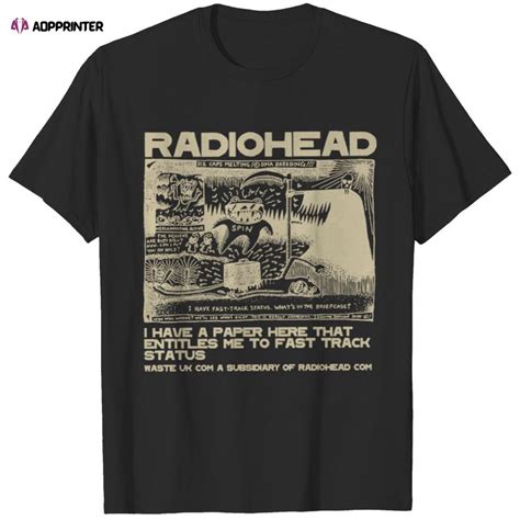 Radiohead T Shirt Vintage Radiohead Shirt Aopprinter Vintage Band T Shirts Radiohead