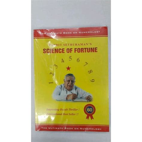 Science Of Fortune Numerology By Pandit Sethuraman Tamil And English Book