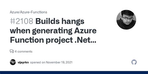 Builds Hangs When Generating Azure Function Project Net Framework 46