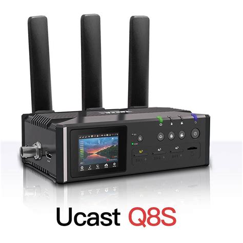 ucastq8s多网聚合5g直播编码器多平台推流触控屏超长续航支持竖屏
