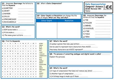 Gcse Comp Sci Revision 001 Data Representation Teaching Resources