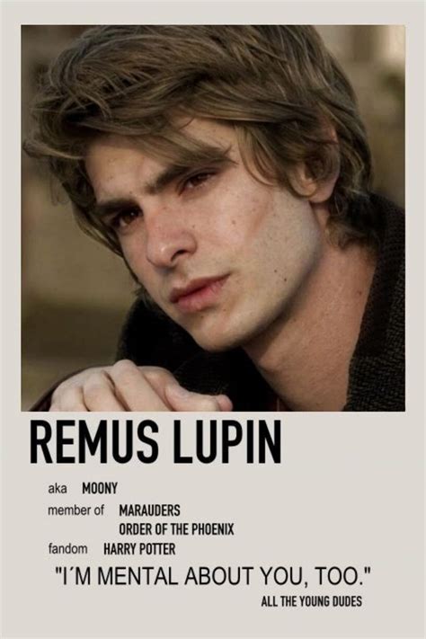 Remus Lupin Poster Moony Fancast Remus Lupin Immagini