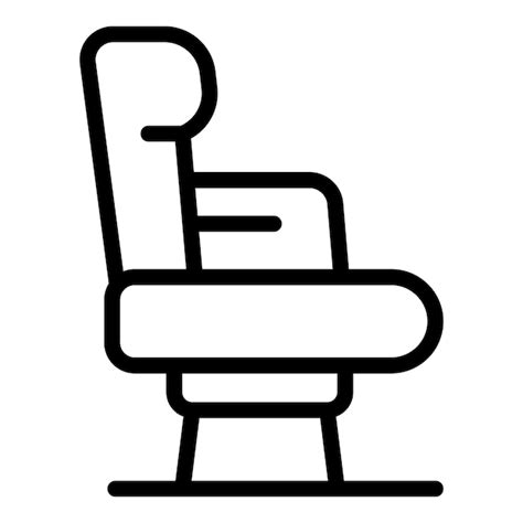 Premium Vector Airplane Passenger Seat Icon Showing Comfortable Seating