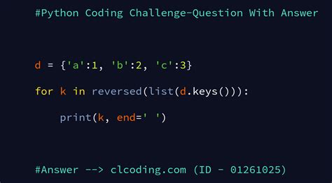 Python Coding Challenge Question With Answer 01261025 ~ Computer Languages Clcoding