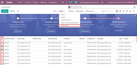 how to create server actions in odoo 13