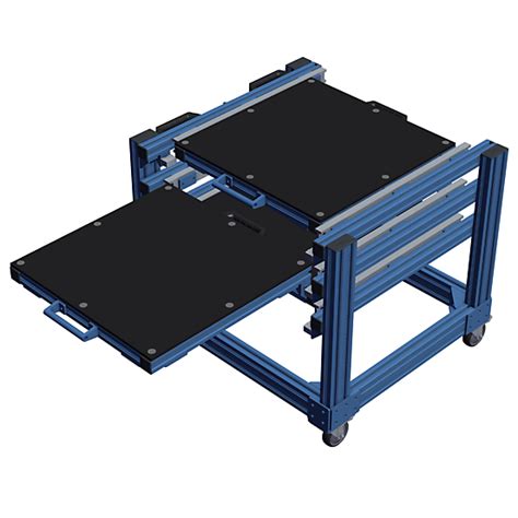Machine Tending Mobile Part Presenter 3 Drawers Vention