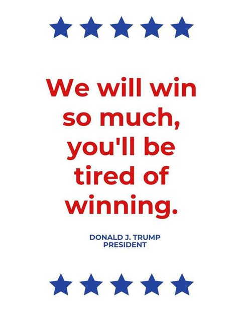 Set Of 3 Donald Trump Win So Much Tired Of Winning Quote Box Of 10