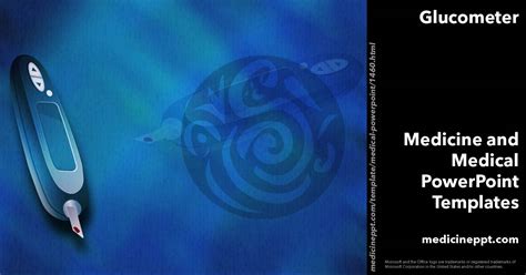 Glucometer 01 Medicine Powerpoint Templates