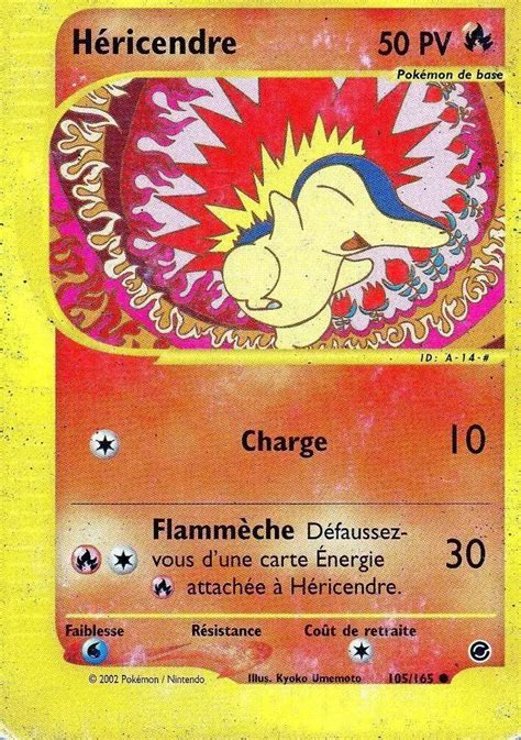 Héricendre 105165 Expedition Carte Pokemon Poke Cartes