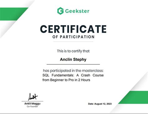 Anclin Stephy On Linkedin Master Sql Fundamentals In 2 Hours Learn To Write Efficient Queries