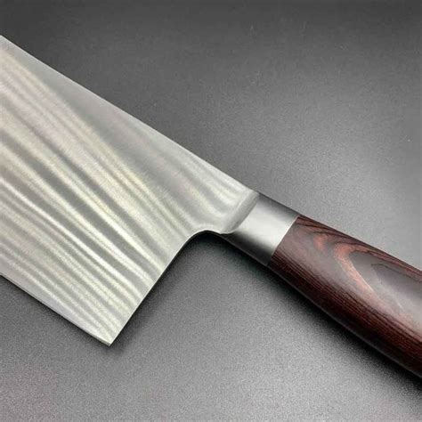 Faca Cutelo Do Chef Lâmina Padrão Damasco Full Tang 7 Polegadas