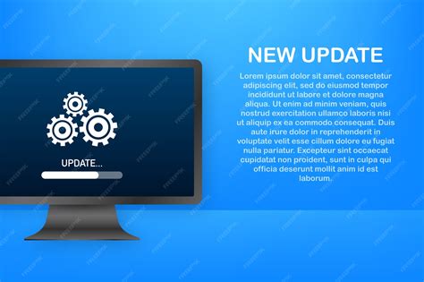 System Software Update Illustration Premium Vector