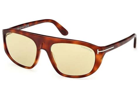 Tom Ford Edward Aviator Sunglasses Havanabrown Ft1002 53e 58 In