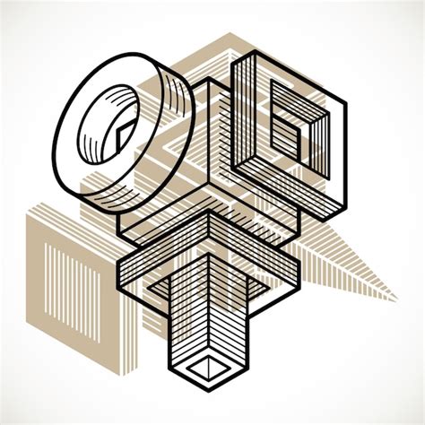 Premium Vector 3d Engineering Vector Abstract Shape Made Using Cubes