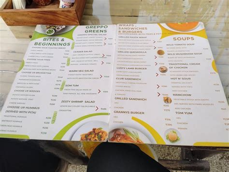 menu at greppo cafe gurugram