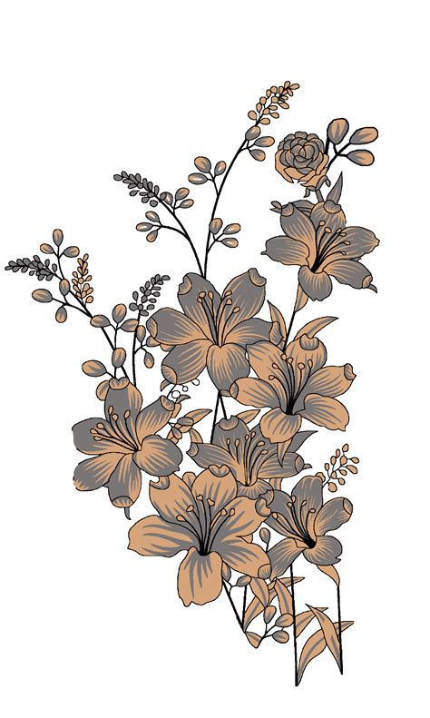 Botanical Flower Drawing Tutorial