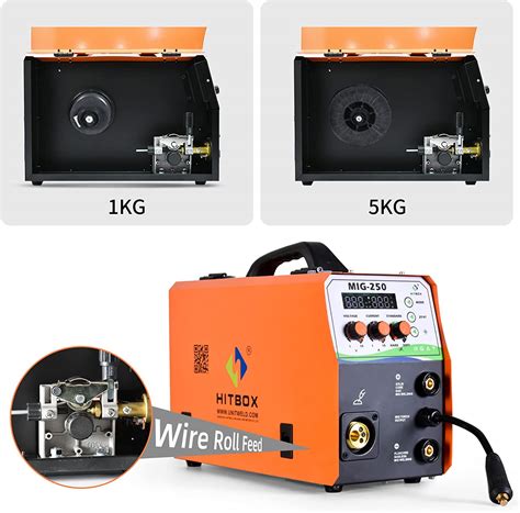 Hitbox Mig250 180a 240v Mig Welder 4 In 1 Digital Mig Welding Machine