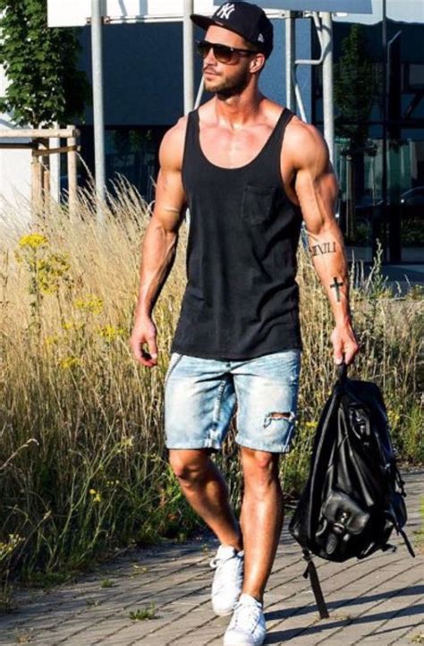 Male Tank Top And Shorts