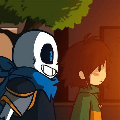 Underswap Chara And Blueberry Sans
